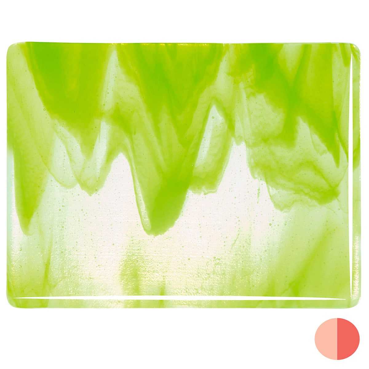 Clear, Spring Green Streaky Striker Bullseye Sheet 2026 3MM — chockadoo