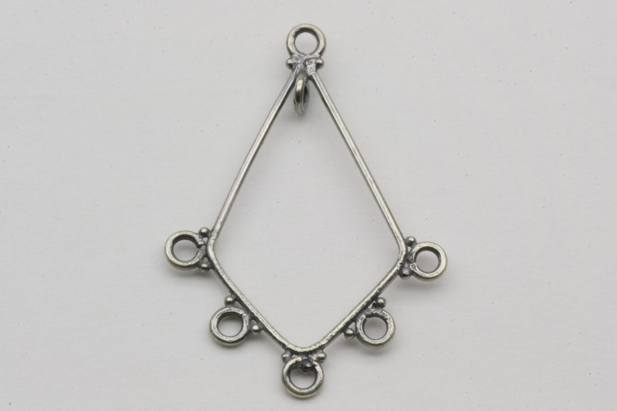 Multi-Loop Diamond Connector Vermeil Sterling Silver — chockadoo