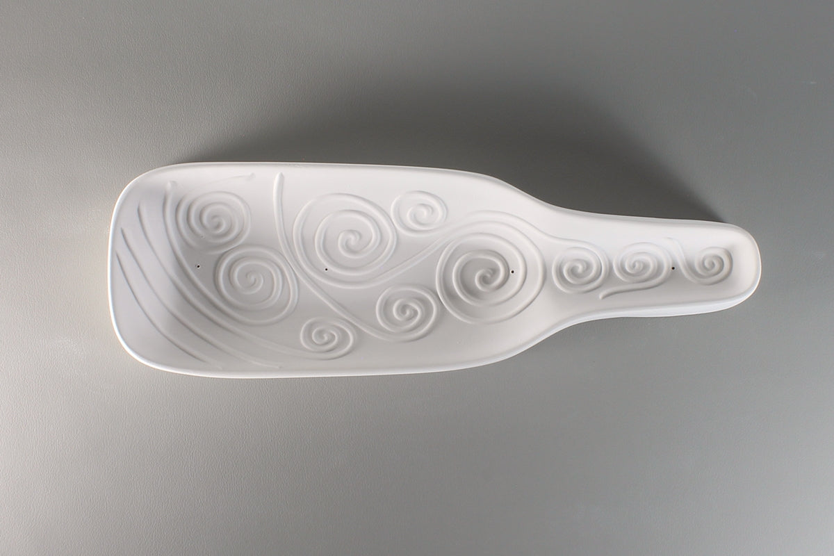 Small Swirled Bottle Slump CPI Glass Mould GM128 — chockadoo