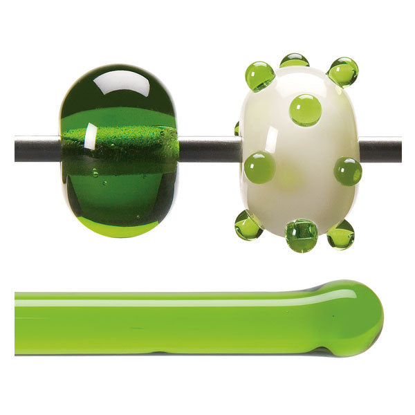 Spring Green Transparent Bullseye Rod 1426 — chockadoo