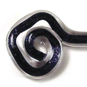 Bluestone Filigrana Transparent Effetre Rod 2220 — chockadoo